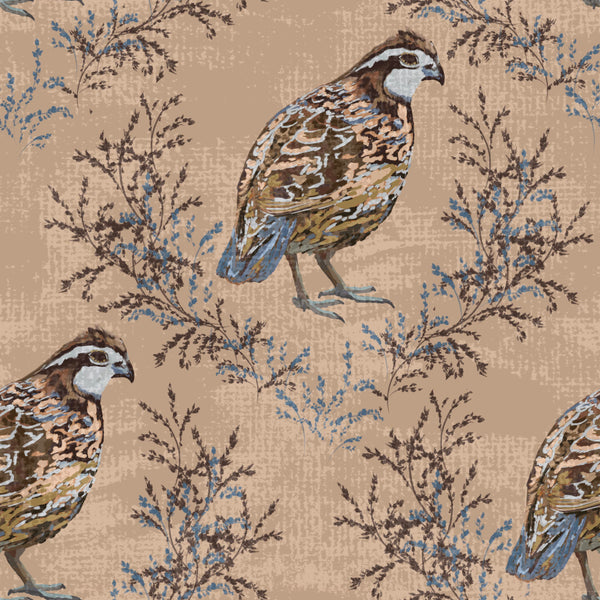 *New* Bob Quail-Bisque (fabric) - Amanda Wathen
